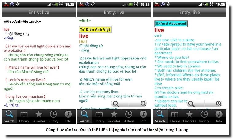 Từ điển đa ngôn ngữ MDict Beta6 dùng dữ liệu .mdx giống Windows Mobile | Viết bởi thitmo